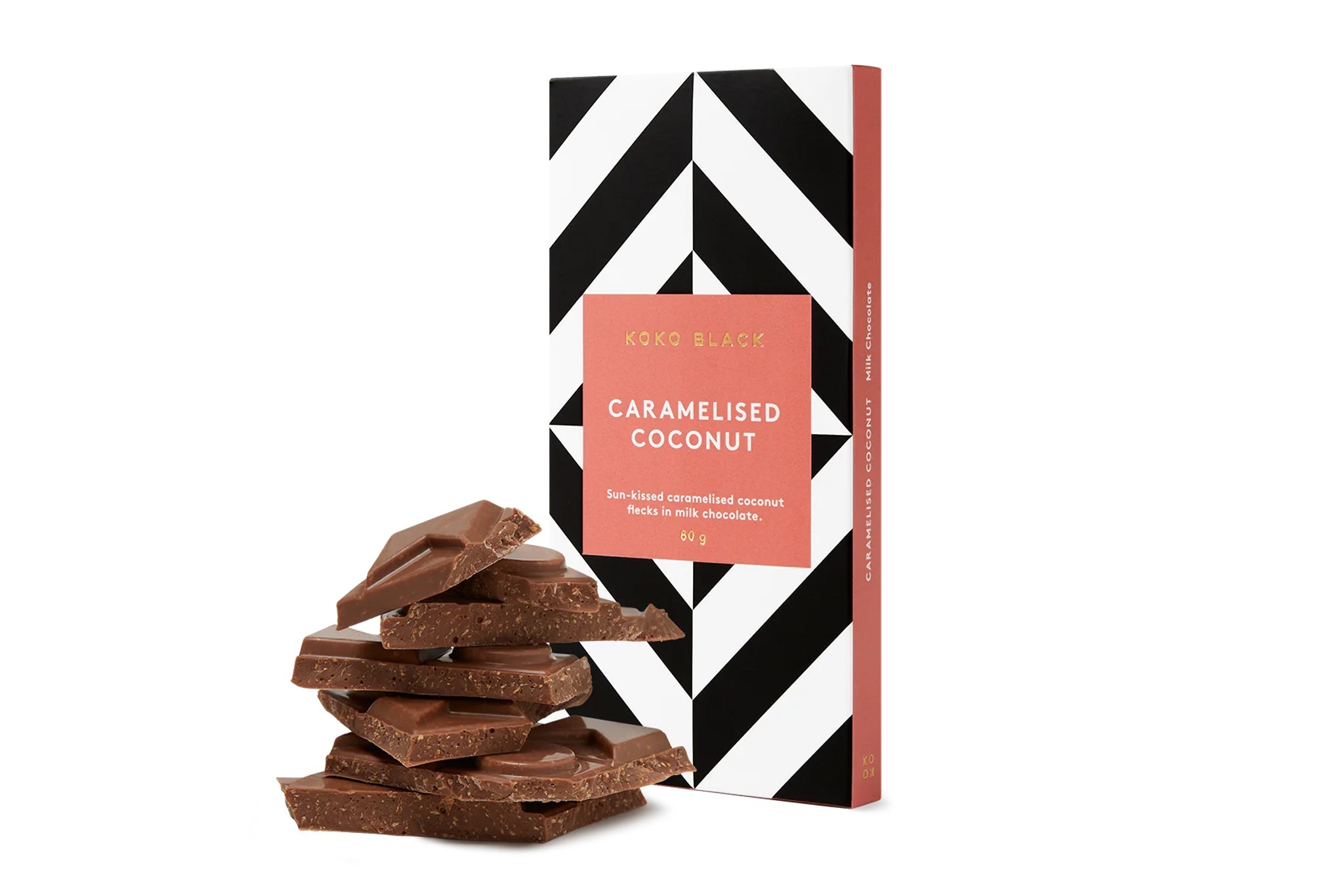 Koko Black Caramelised Coconut Choc Block 80g – The It Kit